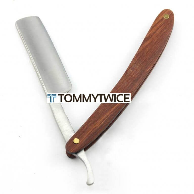 Straight Razor (Cut Throat Razor) with Wooden Handle - tommytwice.com