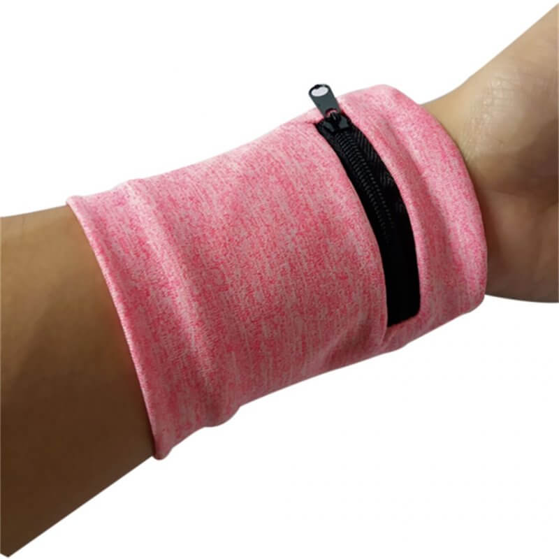 Fleece Wrist Wallet with Zip for Running/Walking/Jogging/Sports ...